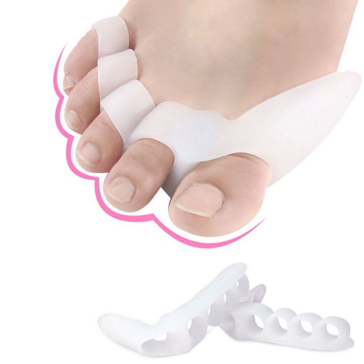 New Silicone Gel Feet Fingers 5-Hole Toe Separator Thumb Valgus ...