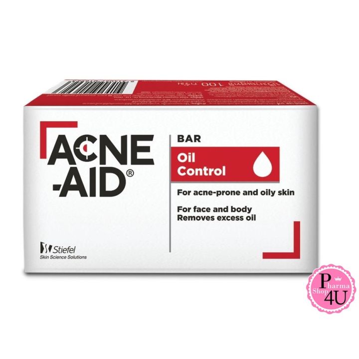 Acne Aid Bar สบู่ ทำความสะอาดผิวหน้าและผิวกาย สำหรับผิวมัน ลดการอุดตัน ขนาด 100 g | Lazada.co.th