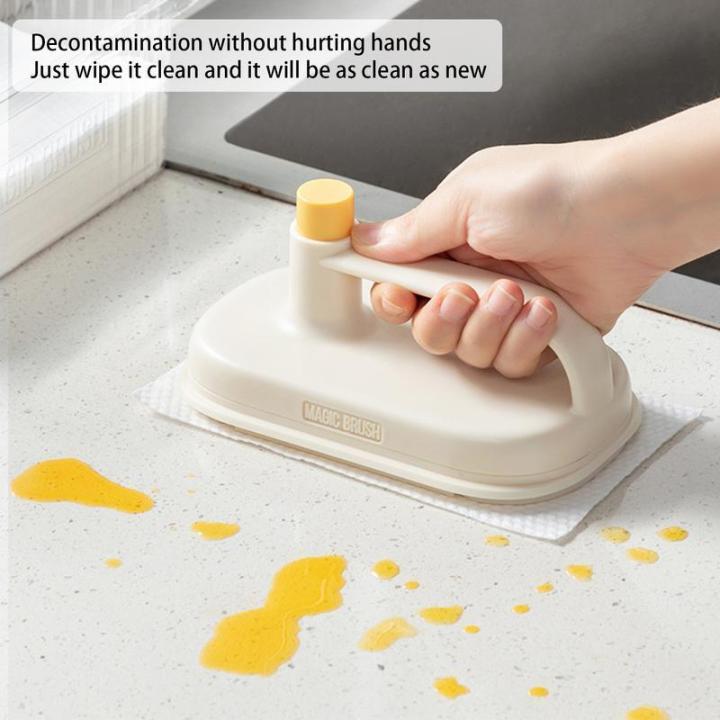 Kitchen Oil Cleaninig Wipe with Handle Disposable Stain-Absorbent ...