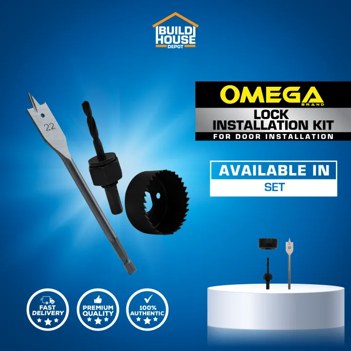 OMEGA Lock Installation Kit - For Door - 3 pcs/set | Lazada PH