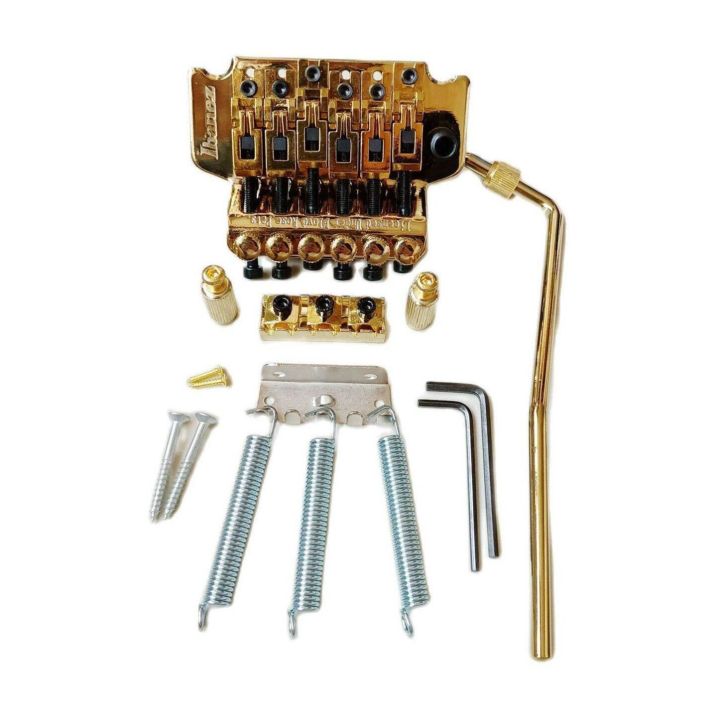 Gold Floyd Rose Double Locking Tremolo System Bridge for Ibanez Guitar ...