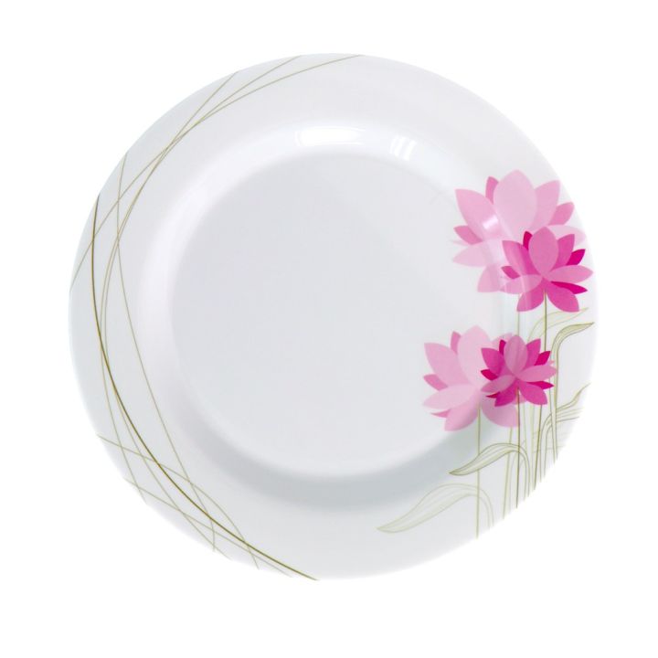 HSR Melawares Pink Flora 6pc 10 inch Dinner Plate Set | Lazada PH