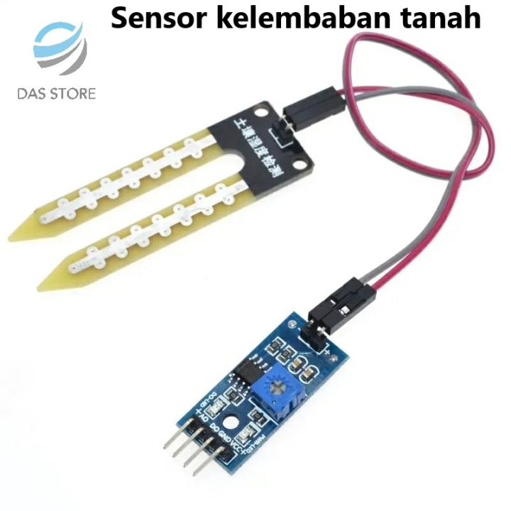 Modul Sensor Kelembaban Tanah Soil Hygrometer Soil Moisture Arduino ...
