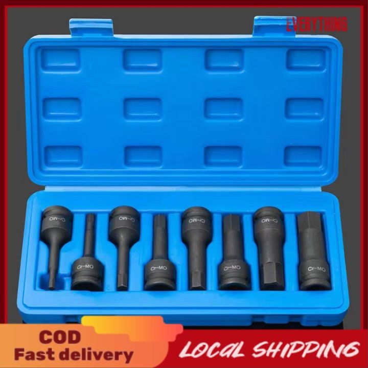 1/2-inch Drive Chrome Molybdenum Steel Hex Key Socket Metric Allen Bit ...