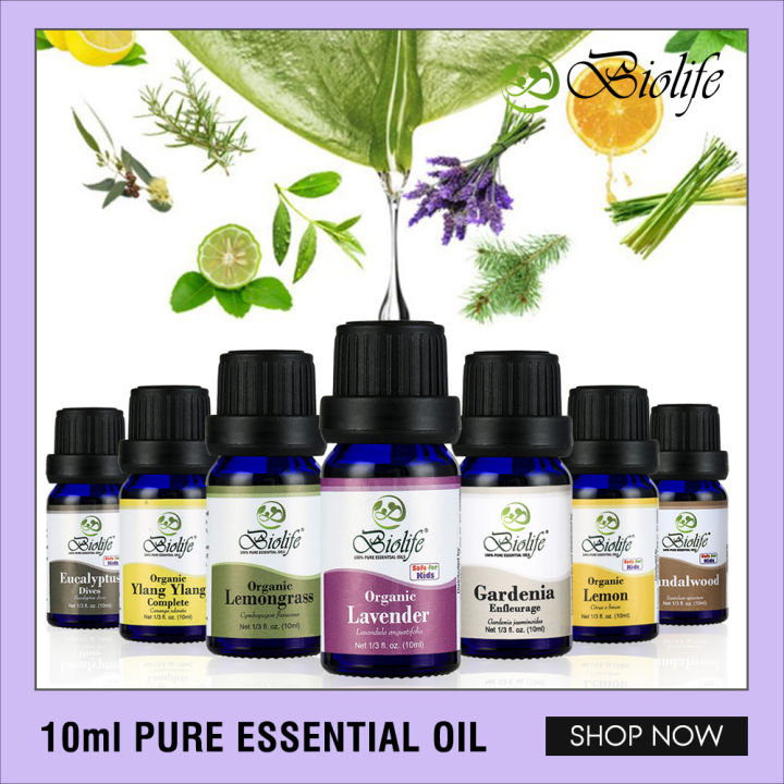 Biolife 10ml Therapeutic Grade Pure Natural Essential Oil (70 Scents ...