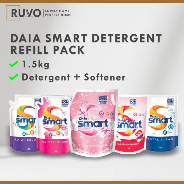 DAIA Smart Concentrated Liquid Detergent Refill 1.5kg | Lazada