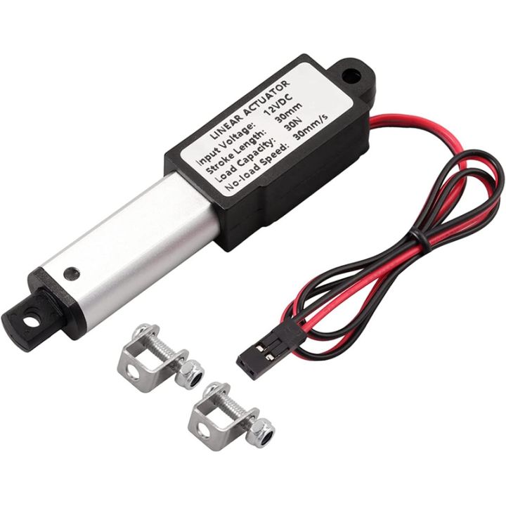 12V Mini Linear Electric Actuator Linear Actuator Speed 30mm/S Brushed ...