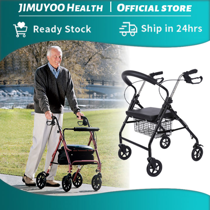 【Apexlife】Premium Adjustable Rollator Adult Walker Elderly walker ...