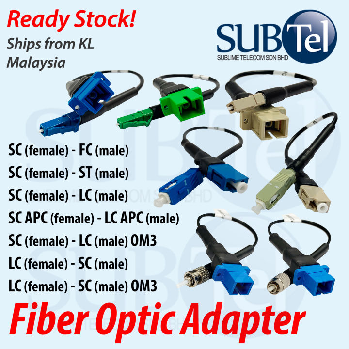 Fiber Optic Adapter SC-FC SC-ST SC-LC Singlemode Multimode Coupler SMF ...