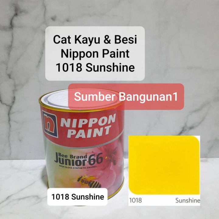 Cat Kayu Besi 1018 Sunshine nippon paint junior kuning 1kg cat minyak ...