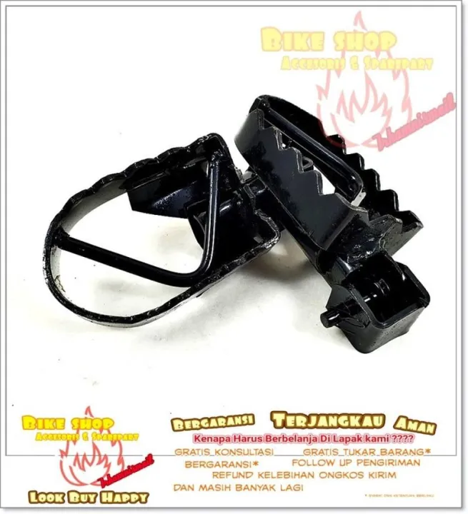 Foot Step Motor Trail Hitam Besar Besi Grigi PNP | Lazada Indonesia