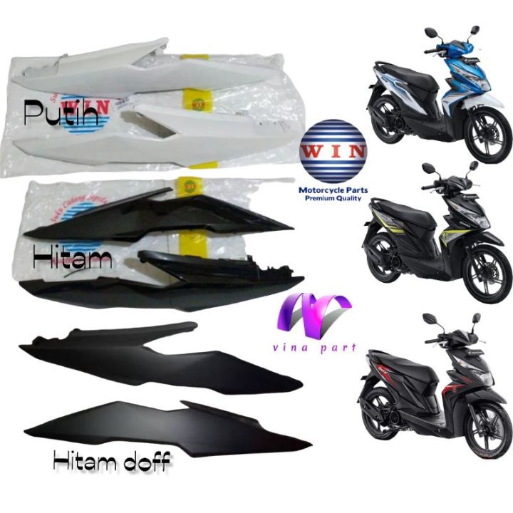 cover body belakang beat esp new eco street 2016 k81 hitam putih hitam ...