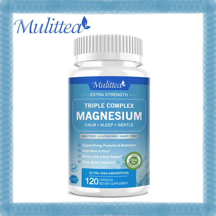 Mulittea Magnesium Complex 2000mg với Glycine 500mg Taurine 500mg - Bổ ...