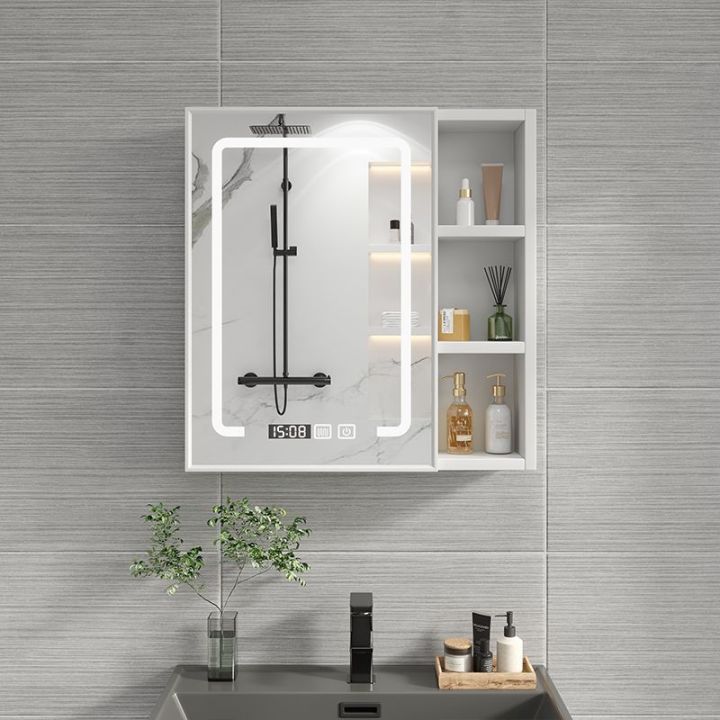 Alumimum Smart Mirror Cabinet Wall-Mounted Bathroom Mirror Separate ...