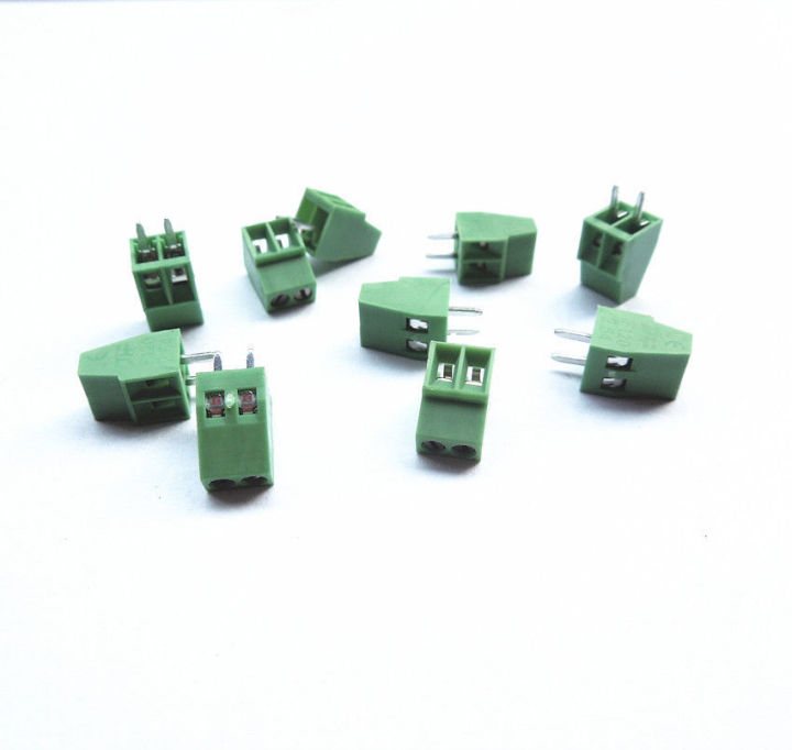 【Exclusive】 50pcs 2 Poles/2 Pin 2.54mm/0.1 Pitch Screw Terminal Block ...