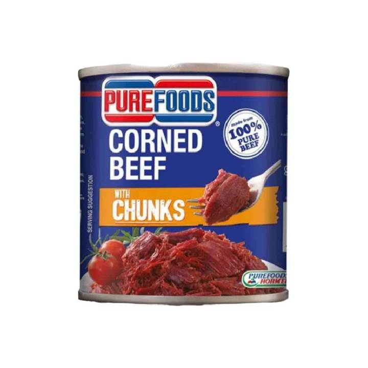 Purefoods Corned Beef with Chunks (210g) | Lazada PH