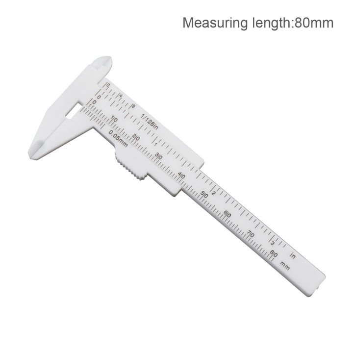 0-80mm Double Scale Orange Plastic Vernier Caliper with Mini ...