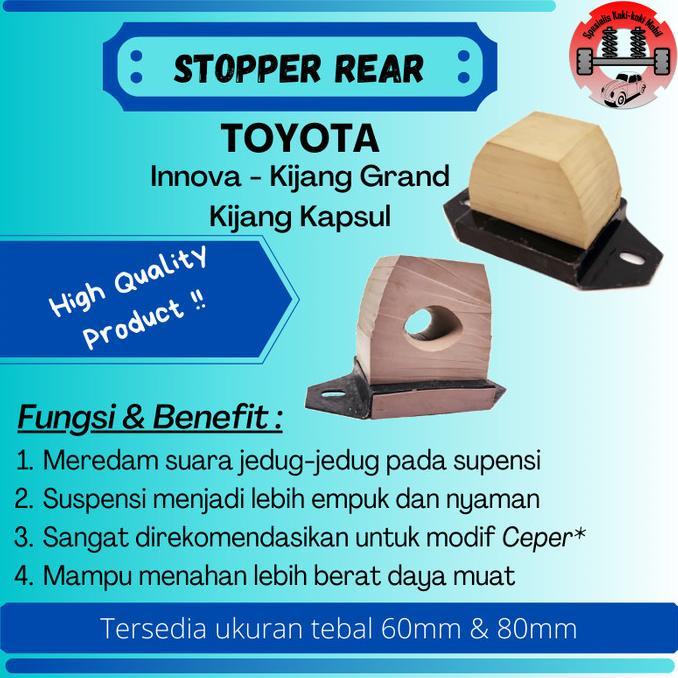 Karet Stopper Toyota Innova Stoper bantalan body Sasis belakang ...