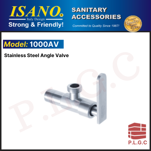 ISANO 1000AV 15mm Angle Valve , Stainless Steel Series Heavy Duty | Lazada