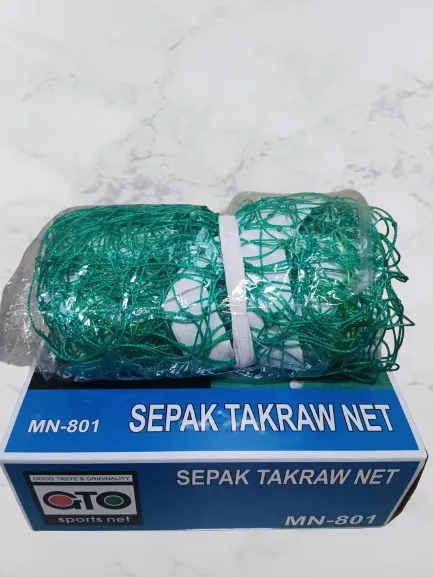 GTO SEPAK TAKRAW NET STANDARD TOURNAMENT SIZE GREEN NET WITH BOX ...