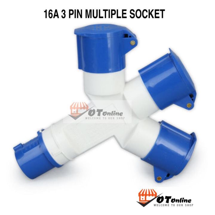 [HOT XJGHKKHL 123] CEE 240V 16A 3 Pin Industrial Site Plug Multiple ...