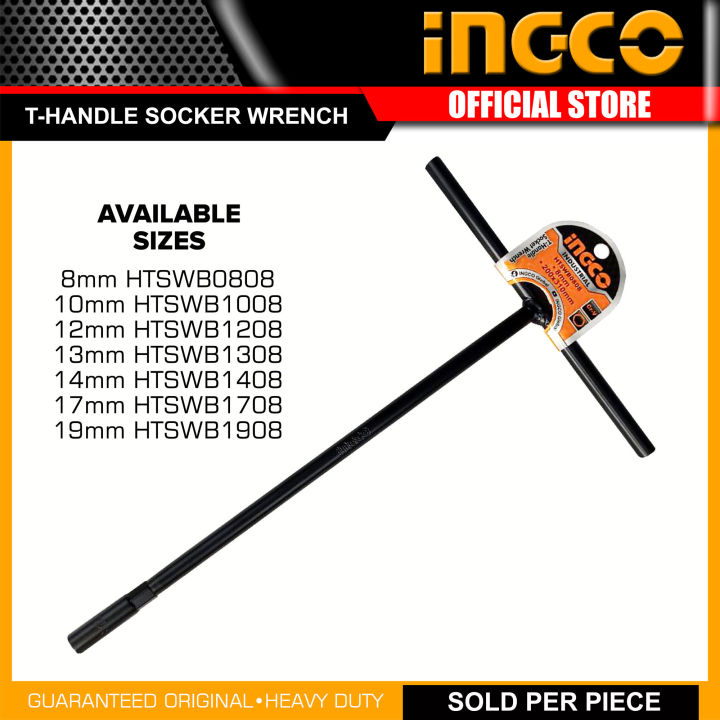 INGCO T-Handle Socket Wrench 8mm | 10mm | 12mm | 13mm | 14mm | 17mm ...