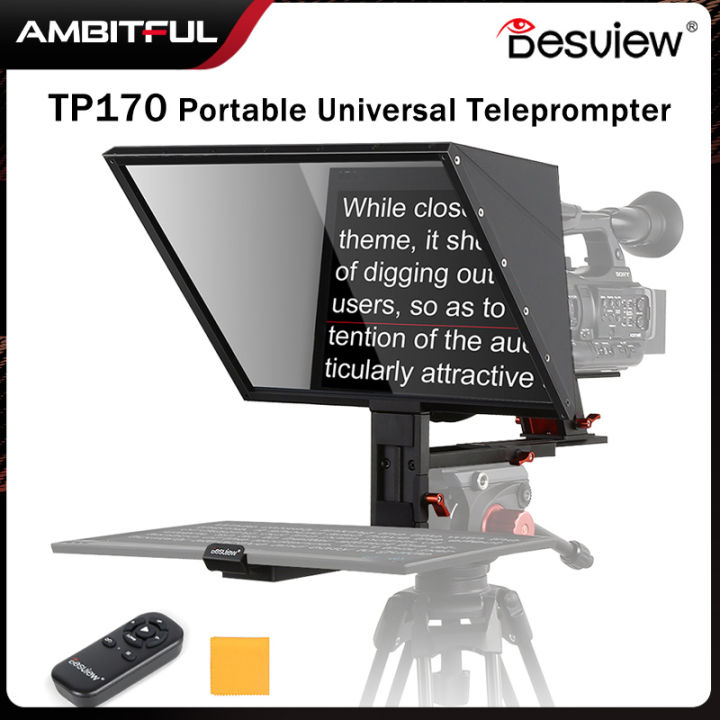 Bestview TP170 Teleprompter แบบพกพาขนาด17นิ้วอเนกประสงค์สำหรับกล้อง ...