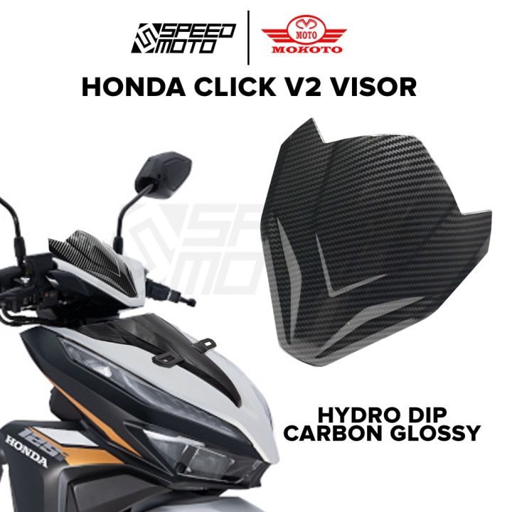 HONDA CLICK V2 GAME CHANGER VISOR CARBON DESIGN FOR HONDA CLICK 125i ...