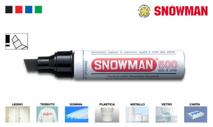 Spidol Permanent Snowman Jumbo 500 SATUAN /Spidol Snowman Marker Besar ...