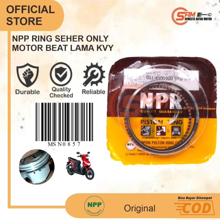 NPP Ring Piston Seher Only Beat Spacy Karbu KVY Ukuran Standar Oversize ...