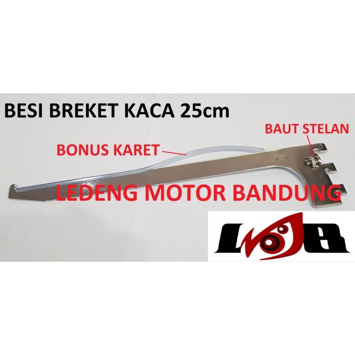 Breket Kaca 25cm Besi Penyangga Dudukan Ambalan Stainless Bracket Rak ...