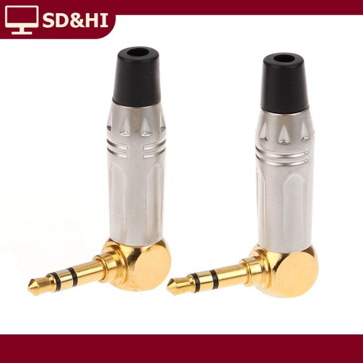 SD&HI 1pc Right Angle Mini Jack 3.5mm Stereo Right Angle Male Plug ...