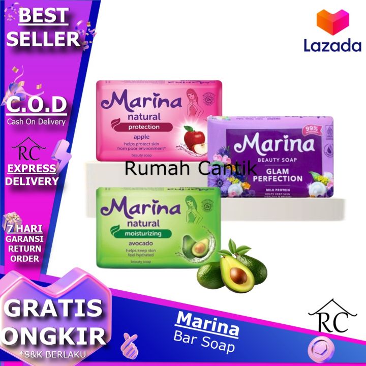 RC354 MARINA Soap Bar 60gr Sabun Batang - Sabun Mandi Natural Protect ...