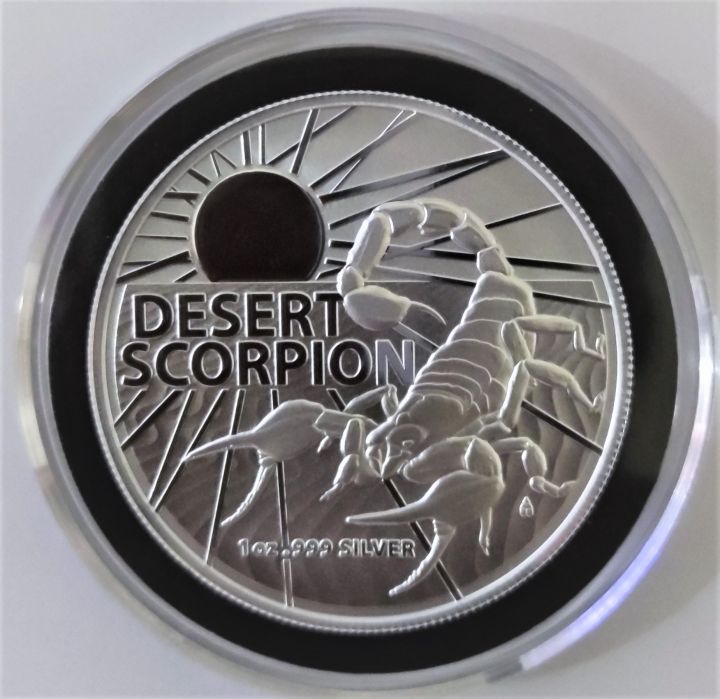 2022 1 oz Australia's Most Dangerous - Desert Scorpion .999 Silver Coin ...