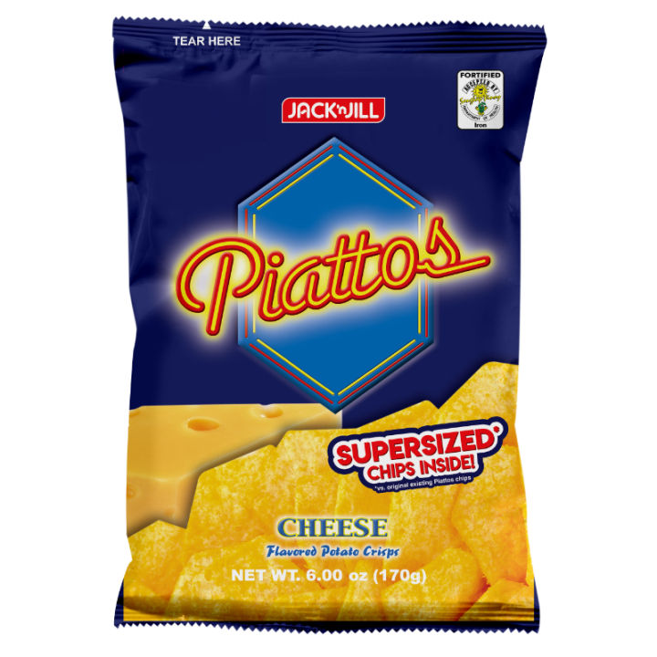 Jack 'n Jill Piattos Cheese Flavored Potato Crisps Snacks Supersized ...