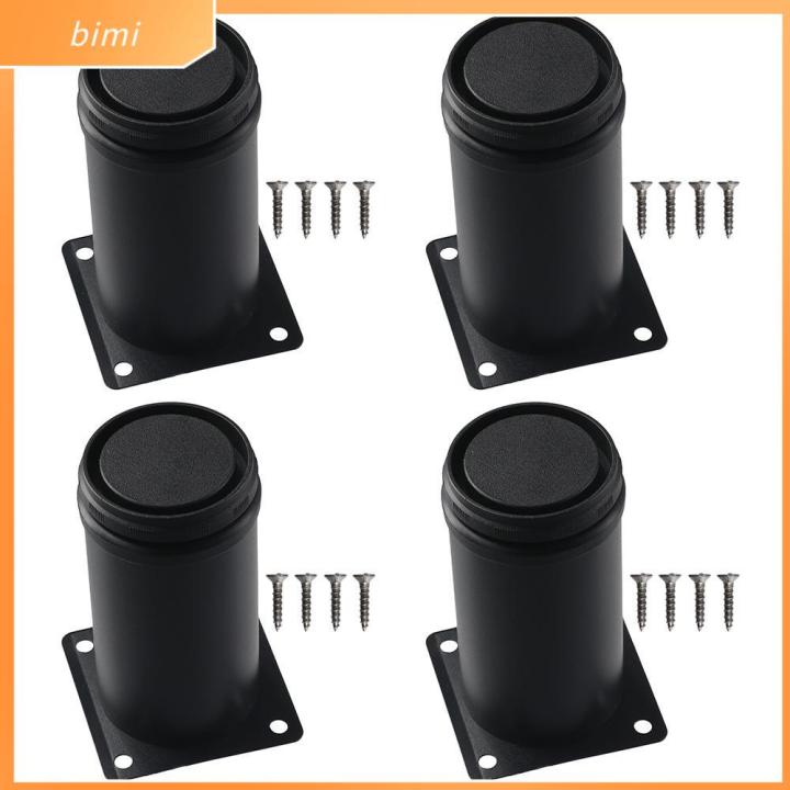 BIMI Stainless Steel Furniture Legs 4 Inch black Furniture Replacement ...