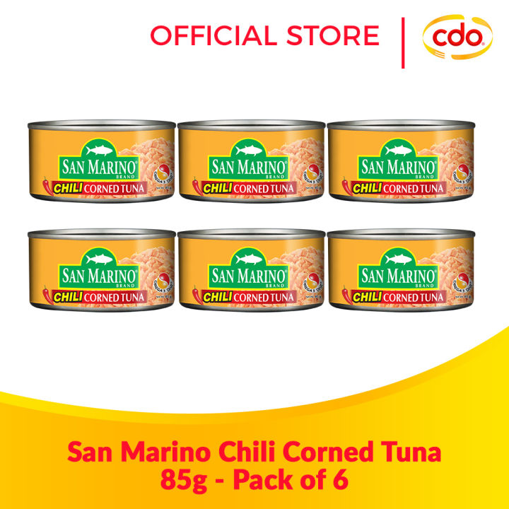 SAN MARINO Chili Corned Tuna 180g - Pack of 6 | Lazada PH