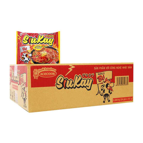 【Vietnam】Siu Kay Bo Beef & Spicy Flavor Vietnamese Instant Noodles 牛肉辣味 ...