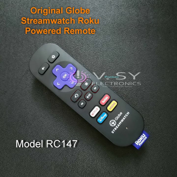 Original Globe Streamwatch Remote Controllers / Roku Powered Remote ...