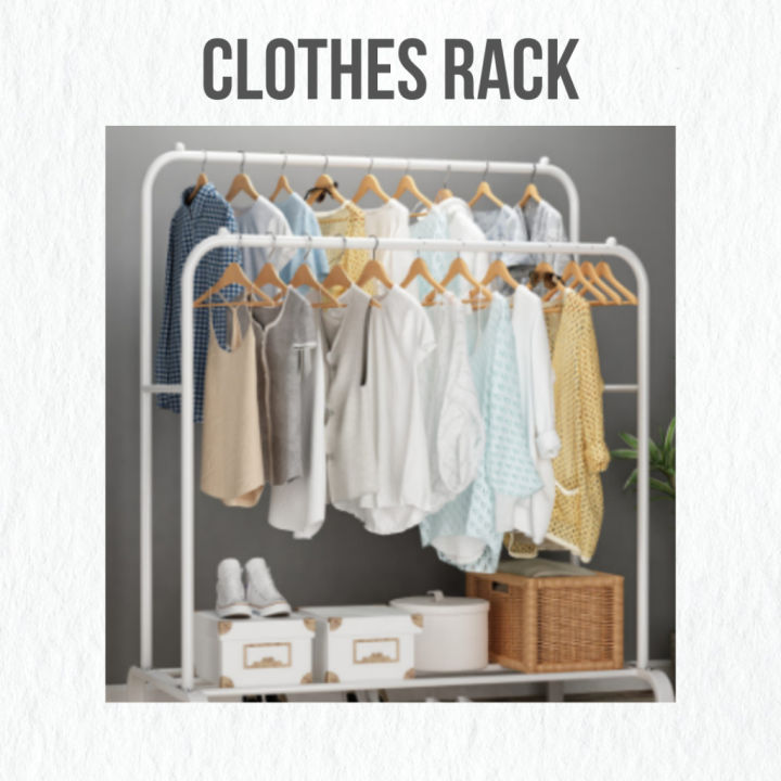 Metal Clothes Rack / Sturdy Clothes Rack Drying Hanging / Heavy Duty ...