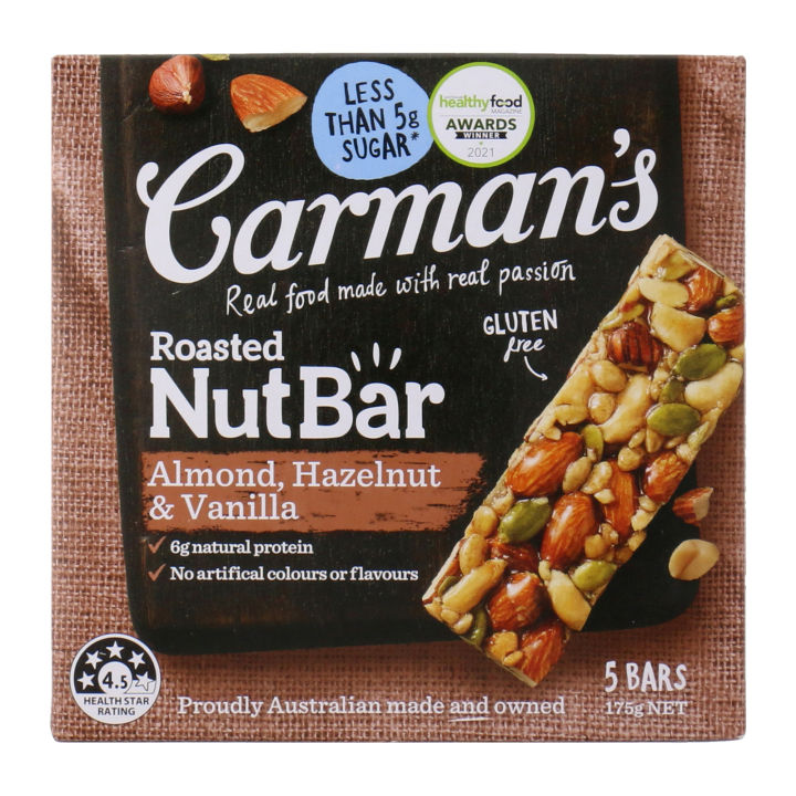 Carman's Almond Hazelnut & Vanilla Nut Bars | Lazada Singapore