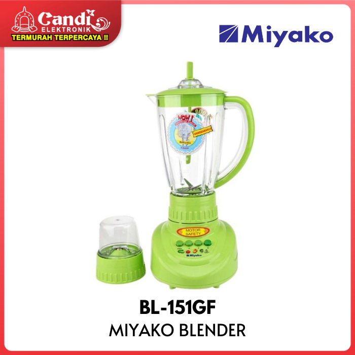 MIYAKO Blender Glass Jar Blender Kaca Kapasitas 1,5 Liter BL-151GF | Lazada Indonesia