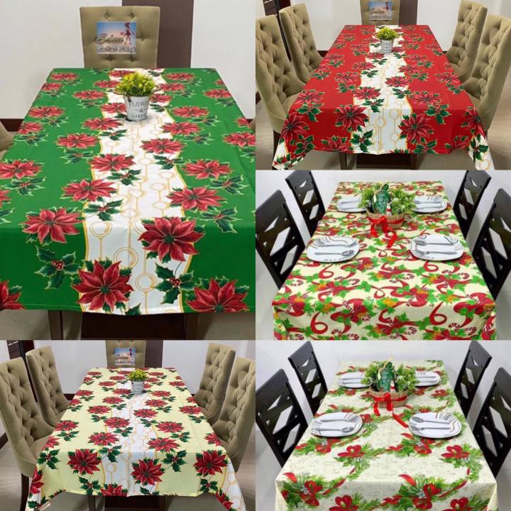 CHRISTMAS TABLE CLOTH Geena Fabric 4s,6s,8seaters | Lazada PH
