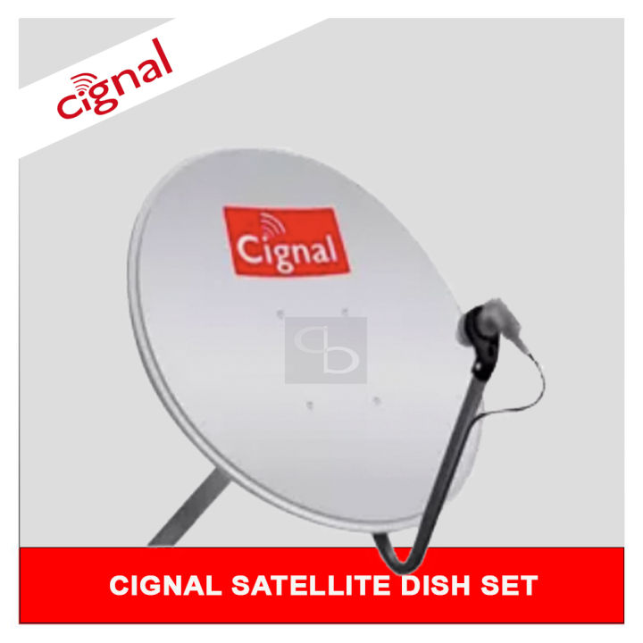 CIGNAL Satellite Dish Set Only (NO ARM) AUTHENTIC (no box/decoder ...