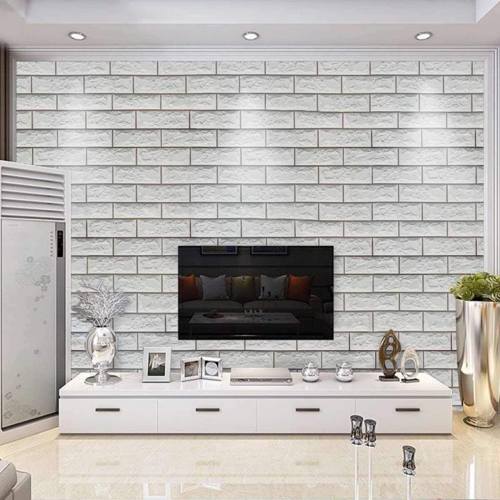 Wallpaper Dinding Bata 3D 9m x 45cm | Lazada Indonesia