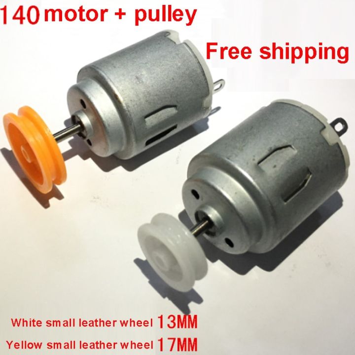 140 Motor With Pulley 3v-6v Small Motor Dc Motor Diy Small Production ...