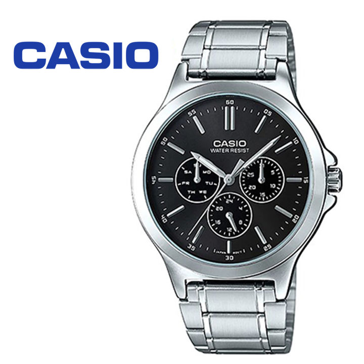 Casio Stainless Steel Multi Hand Men Watch Mtp V300d 1a Lazada