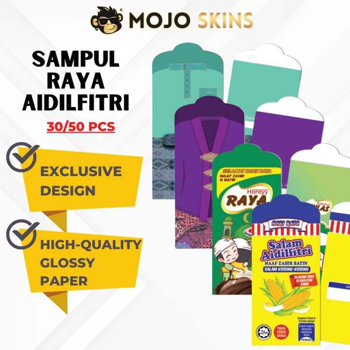 50 PCS Sampul Duit Raya 2023 Exclusive Sampul Raya Murah Sampul Raya ...