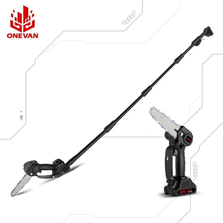 Long handled chainsaw 3500W 2.25m Cordless Electric High Branch Saw ...