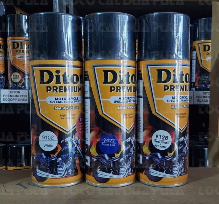 Paket Cat Semprot Diton Premium 9422 Boxer Blue 3 Step | Lazada Indonesia